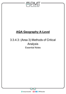 AQA A-Level Geography Fieldwork (NEA) | Teaching Resources