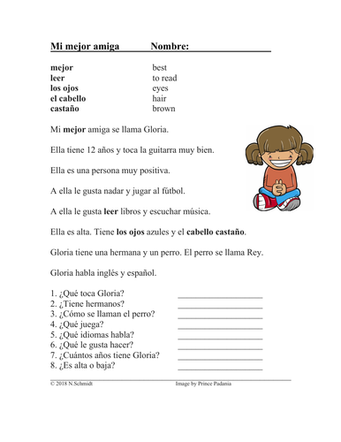 Mi Mejor Amigo Lectura Fácil: Best Friend Easy Spanish Reading (SUB ...