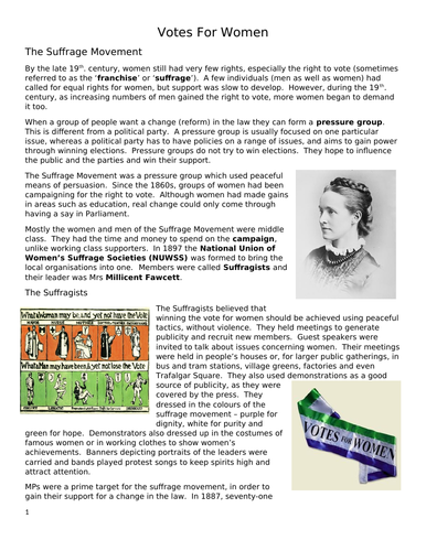 How important were the Suffragettes in winning the right to vote for ...