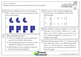 Mastery Maths - Year 5 Reasoning - Fractions 2 | Teaching Resources