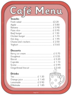 Cafe Role Play | Teaching Resources