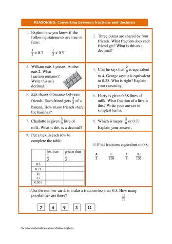 Decimals Year 6 Spring Block 1 Week 2 | Teaching Resources