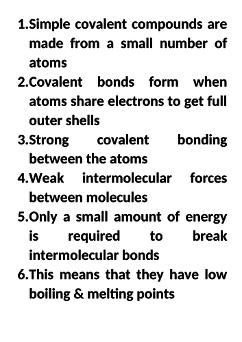 KS4 AQA GCSE Chemistry (Science) Covalent Bonding Lesson & Activities ...