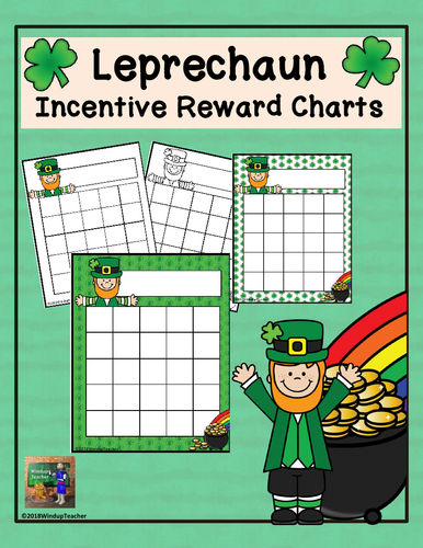 St. Patrick's Day Leprechaun Incentive Reward Charts | Teaching Resources