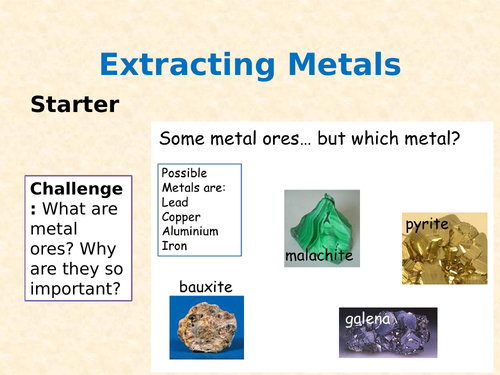 AQA Chemistry Topic 5: Extracting Metals | Teaching Resources