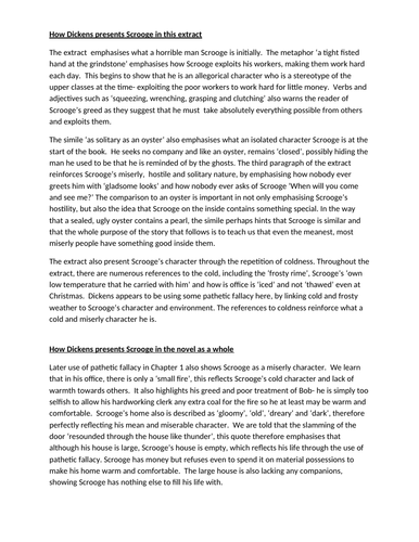 AQA 'A Christmas Carol' Revision | Teaching Resources