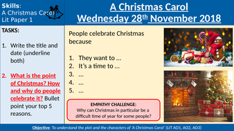 A Christmas Carol - Lesson 01 - Introduction | Teaching Resources