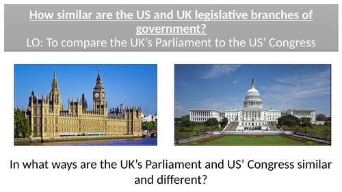 US Congress lessons: Edexcel A Level Politics (paper 3 comparative ...