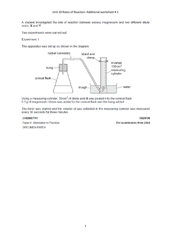 IGCSE Chemistry - Rates of Reaction | Teaching Resources IGCSE Chemistry - Rates of Reaction | Teaching Resources