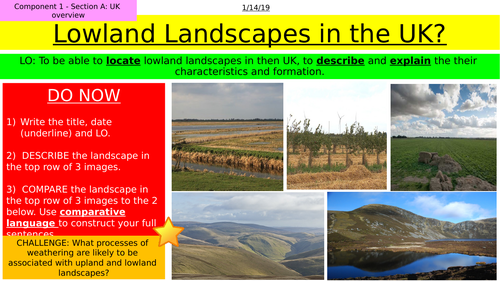 Edexcel A Geography GCSE - Changing Landscapes of the UK | Teaching ...