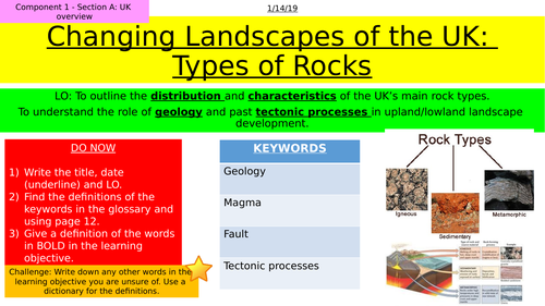 Edexcel A Geography GCSE - Changing Landscapes of the UK | Teaching ...