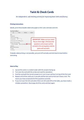 Twist & Check - Doubling | Teaching Resources