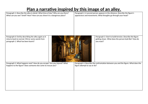 Narrative writing for mid/low ability GCSE English Language Paper 1 ...