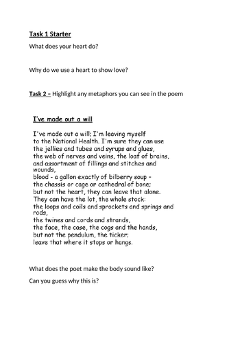 Conflict Poetry KS3 full scheme of work | Teaching Resources