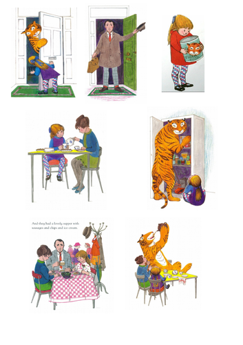 Tiger Who Came to Tea Year 1 differentiated resources (week 2 ...