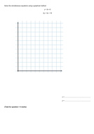 Solving linear Simultaneous Equations (Graphical) | Teaching Resources