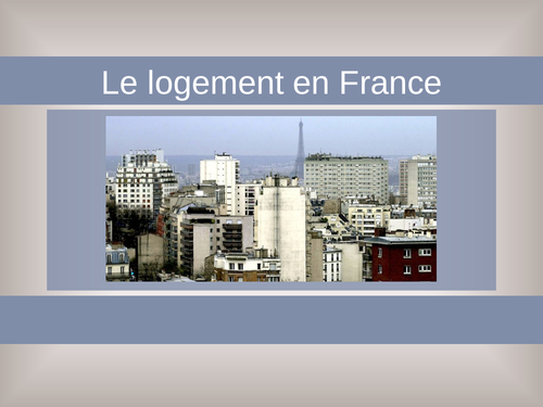Le logement en France - French housing | Teaching Resources