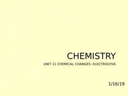 Electrolysis Half equations | Teaching Resources