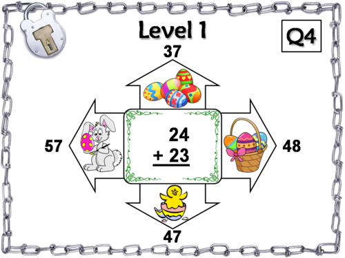 Double Digit Addition Without Regrouping Game: Easter Escape Room Math ...