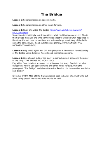 The Bridge - Story Writing/Fables | Teaching Resources