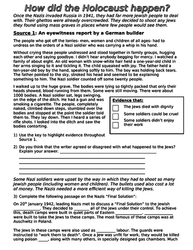 Nazi Persecution of the Jews | Teaching Resources