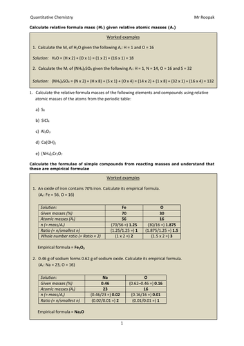 GCSE 9-1 Chemistry Revision Worksheets (topic wise) | Teaching Resources