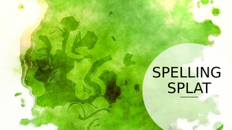 Spelling Splat Game - Literacy | Teaching Resources