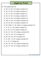 Algebraic Proof | Teaching Resources
