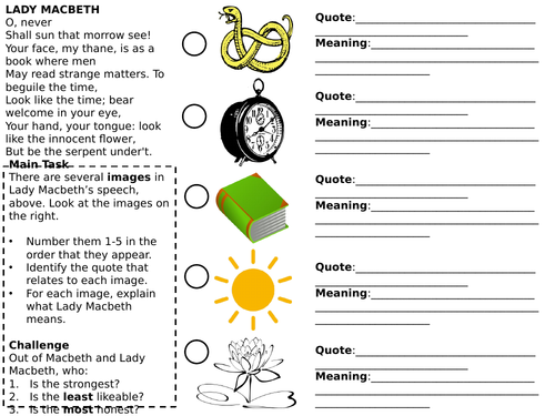 Macbeth: Act 1 for Lower Ability | Teaching Resources