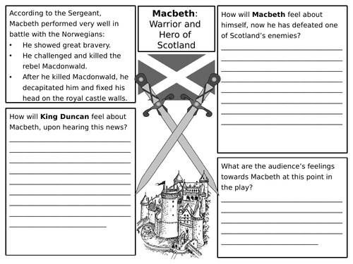 Macbeth Act 1 For Lower Ability Teaching Resources