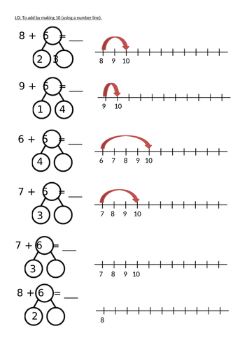 Year 1 White Rose Maths - Add by making 10 | Teaching Resources