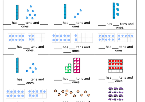 Y1 number representations - tens and ones | Teaching Resources