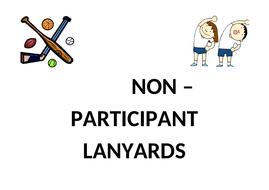 Non-Participant cards for PE | Teaching Resources