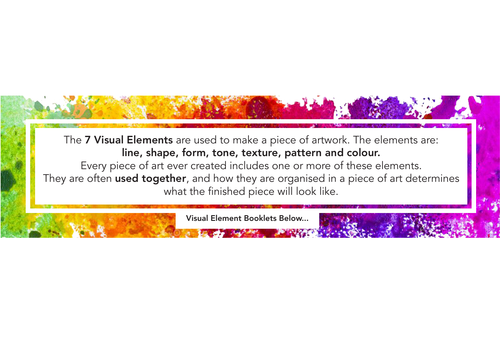 Formal / Visual Elements in Posters / Information Sheet / Display - Art ...