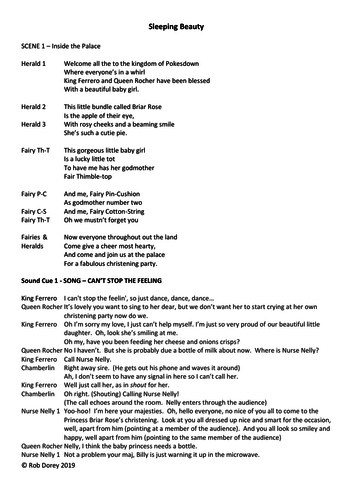 Sleeping Beauty Play Script | Teaching Resources