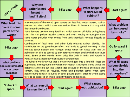 KS4 AQA GCSE Biology (Science) Waste Management Lesson & Activities ...