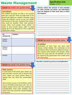 KS4 AQA GCSE Biology (Science) Waste Management Lesson & Activities ...