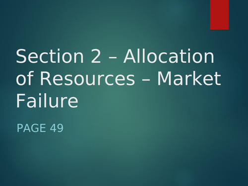 CIE Economics Section 1, 2, 3, 4, 5, 6, 7 and 8 PowerPoint and Lesson ...