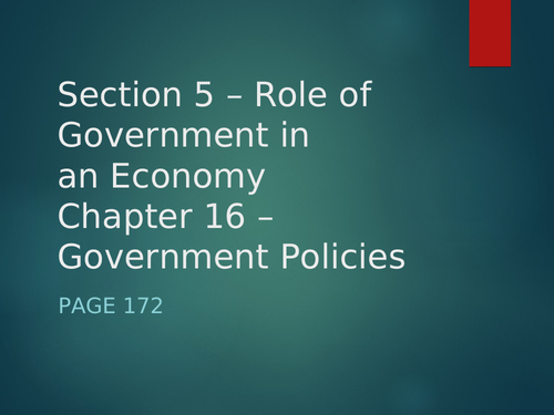 CIE Economics Section 1, 2, 3, 4, 5, 6, 7 and 8 PowerPoint and Lesson ...