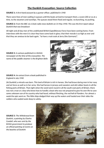 The Dunkirk Evacuation: Accuracy of film portrayal | Teaching Resources