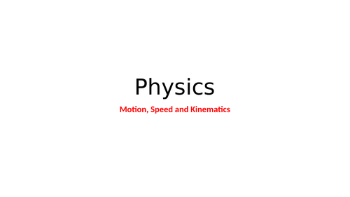 GCSE PHYSICS - SPEED, ACCELERATION, KINEMATICS, MOTION FULL UNIT OF ...
