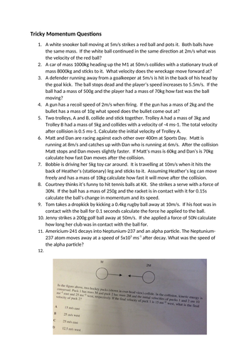 GCSE PHYSICS - FORCES, MOTION AND MOMENTUM FULL UNIT OF WORK | Teaching ...