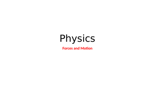 GCSE PHYSICS - FORCES, MOTION AND MOMENTUM FULL UNIT OF WORK | Teaching ...