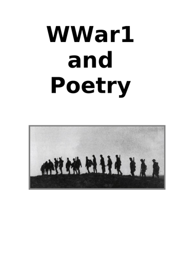 Collaborative Project introducing WW1 Poetry culminating in a class ...