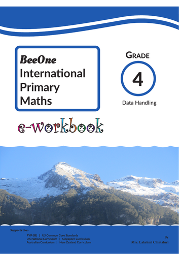 Grade 4 Data Handling, 17 worksheets from BeeOne Books | Teaching Resources