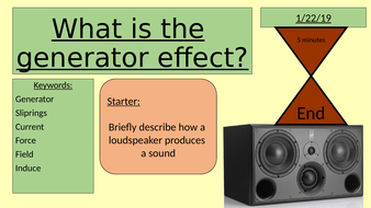 What is the generator effect? | Teaching Resources