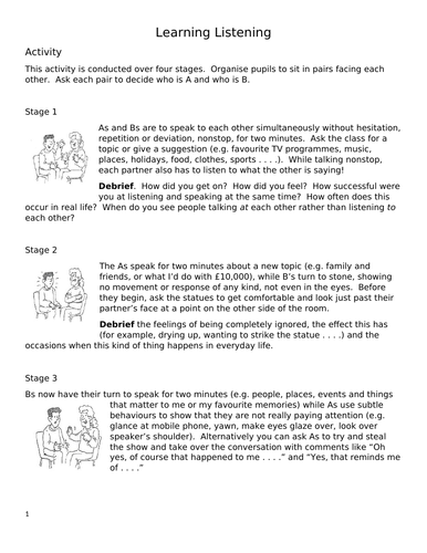 Active Listening | Teaching Resources