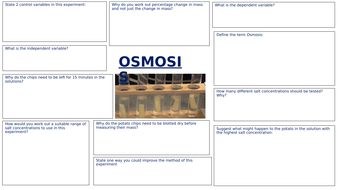 CB1h Osmosis core practical revision | Teaching Resources