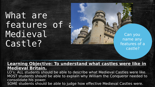Medieval Castle Introduction Lesson | Teaching Resources