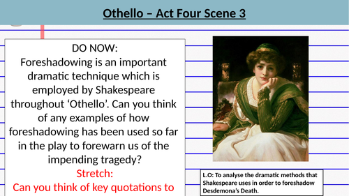Othello Act Four | Teaching Resources